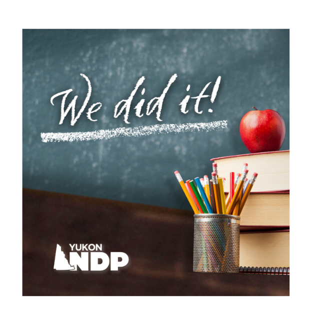 Yukon NDP celebrates passage of education Bill - Yukon NDP